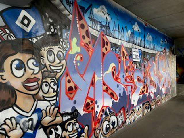 Wandgraffitis auf der Nordtribüne | HSV.de