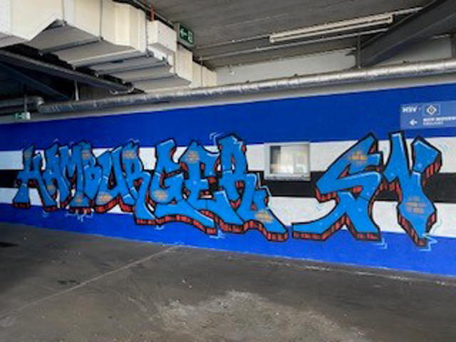 Wandgraffitis auf der Nordtribüne | HSV.de