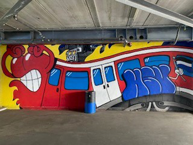 Wandgraffitis auf der Nordtribüne | HSV.de