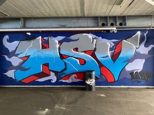 Wandgraffitis auf der Nordtribüne | HSV.de
