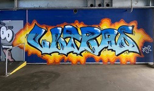 Wandgraffitis auf der Nordtribüne | HSV.de