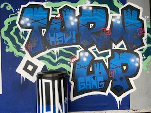 Wandgraffitis auf der Nordtribüne | HSV.de