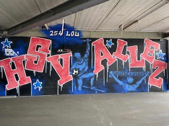 Wandgraffitis auf der Nordtribüne | HSV.de