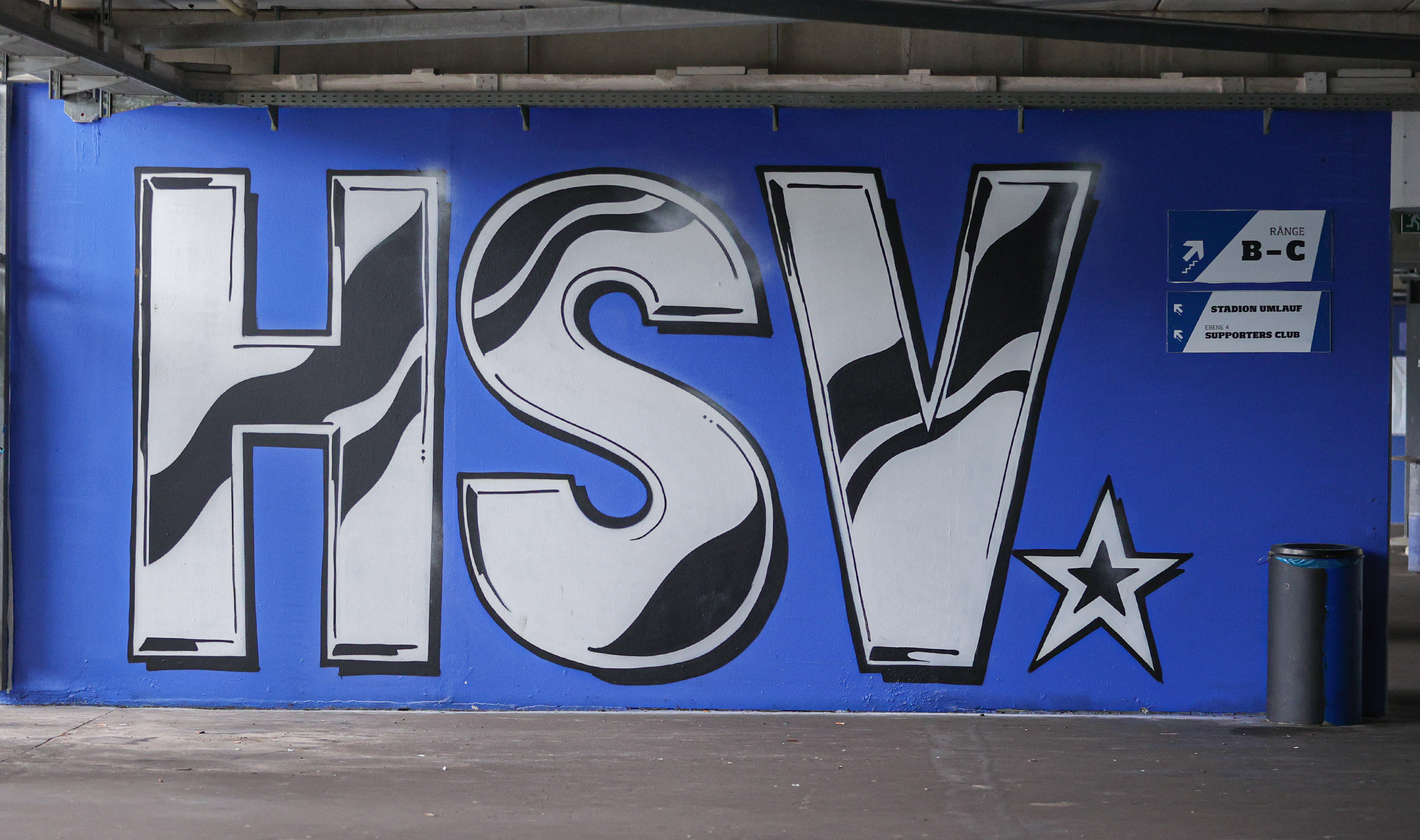 Wandgraffitis Auf Der Nordtribüne Hsv De